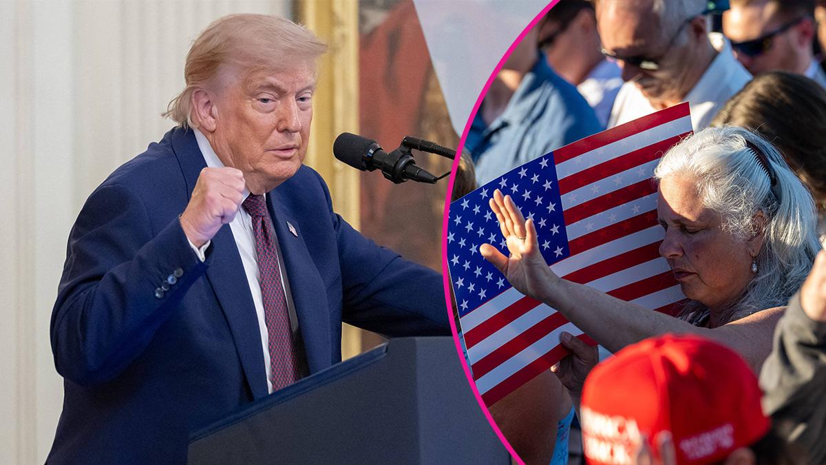 Donald Trump tells factory workers it was 'nice' there were 'no women ...
