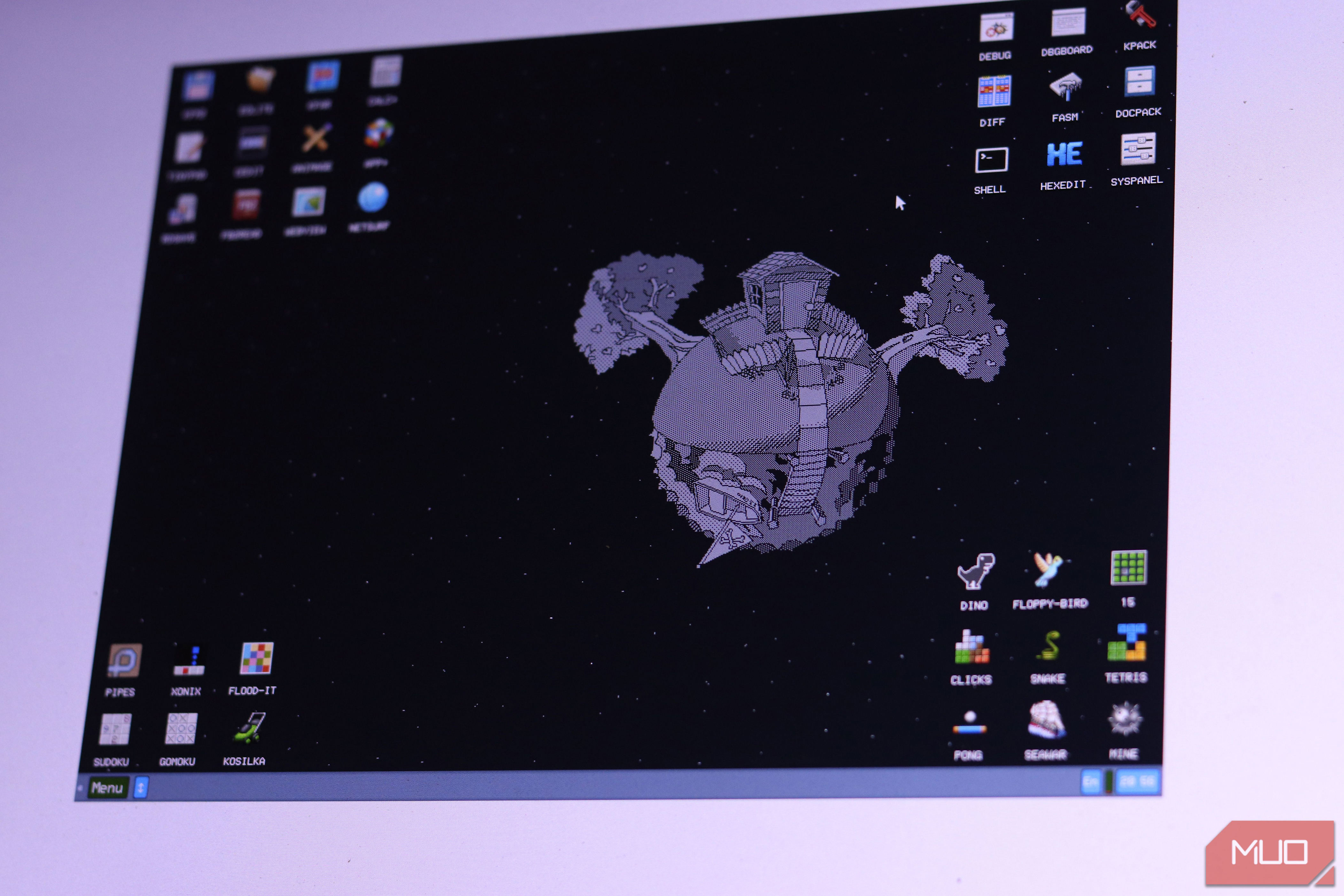 This entire operating system fits in 12 MB, and yes, it boots faster ...