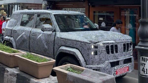 Mahindra Vision S spied with production-spec headlamps and front-end design