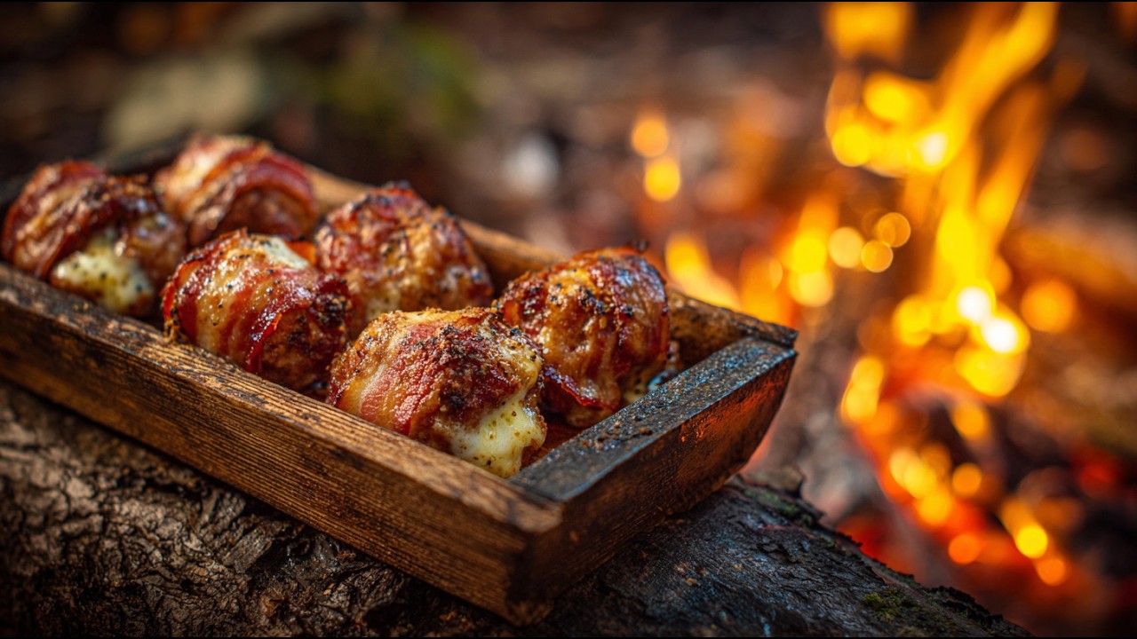 Cheese burst meatballs! 🤯🧀🔥 Wrapped in bacon