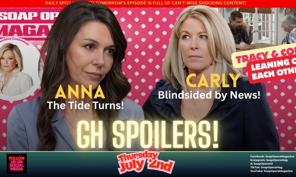 General Hospital spoilers – Thursday, July 2: Anna Devane finds grace ...