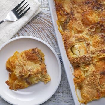 Peach dump cake recipe
