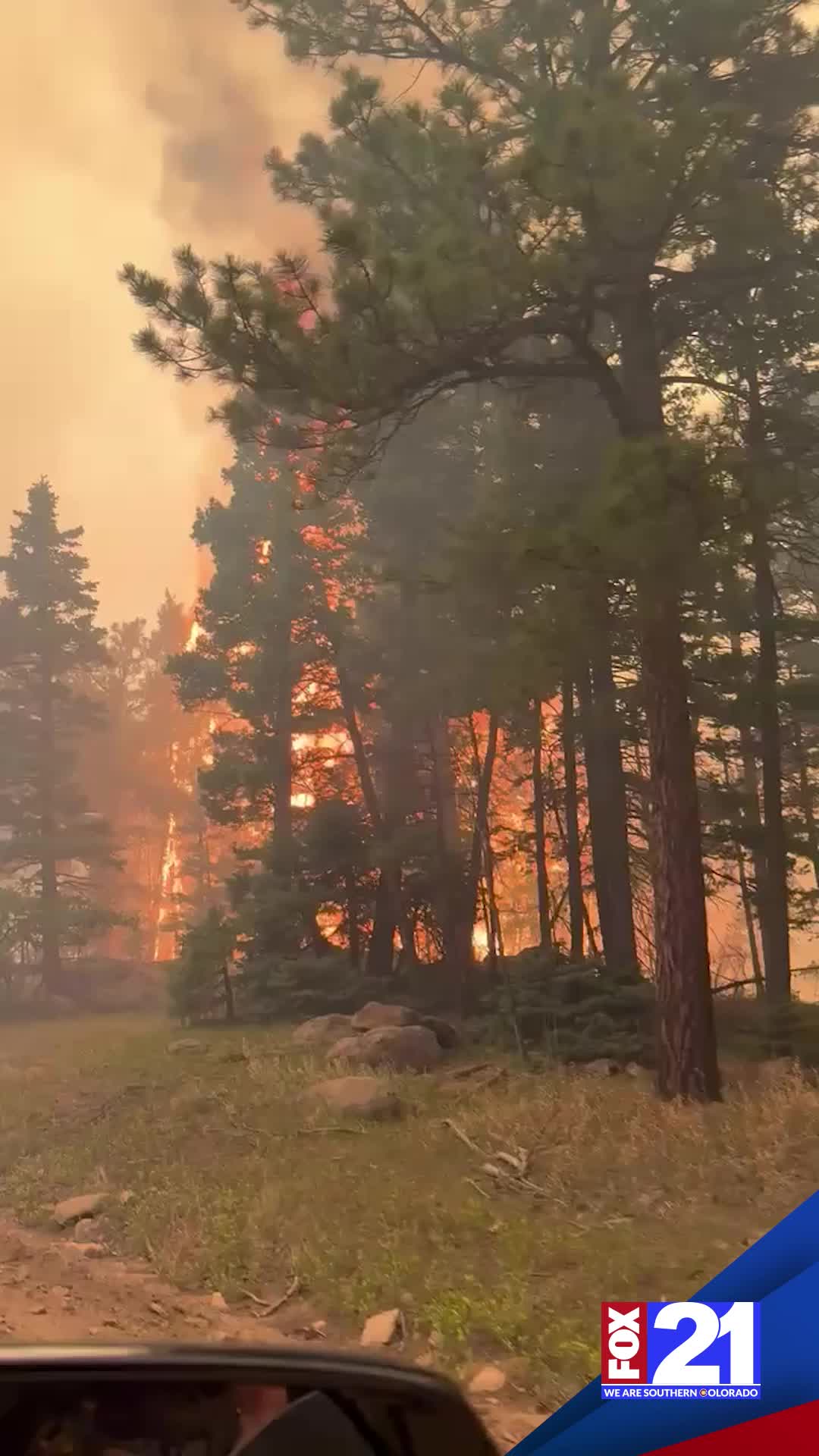 Custer County Sheriff's Office captures roaring flames from Aspen Acres ...