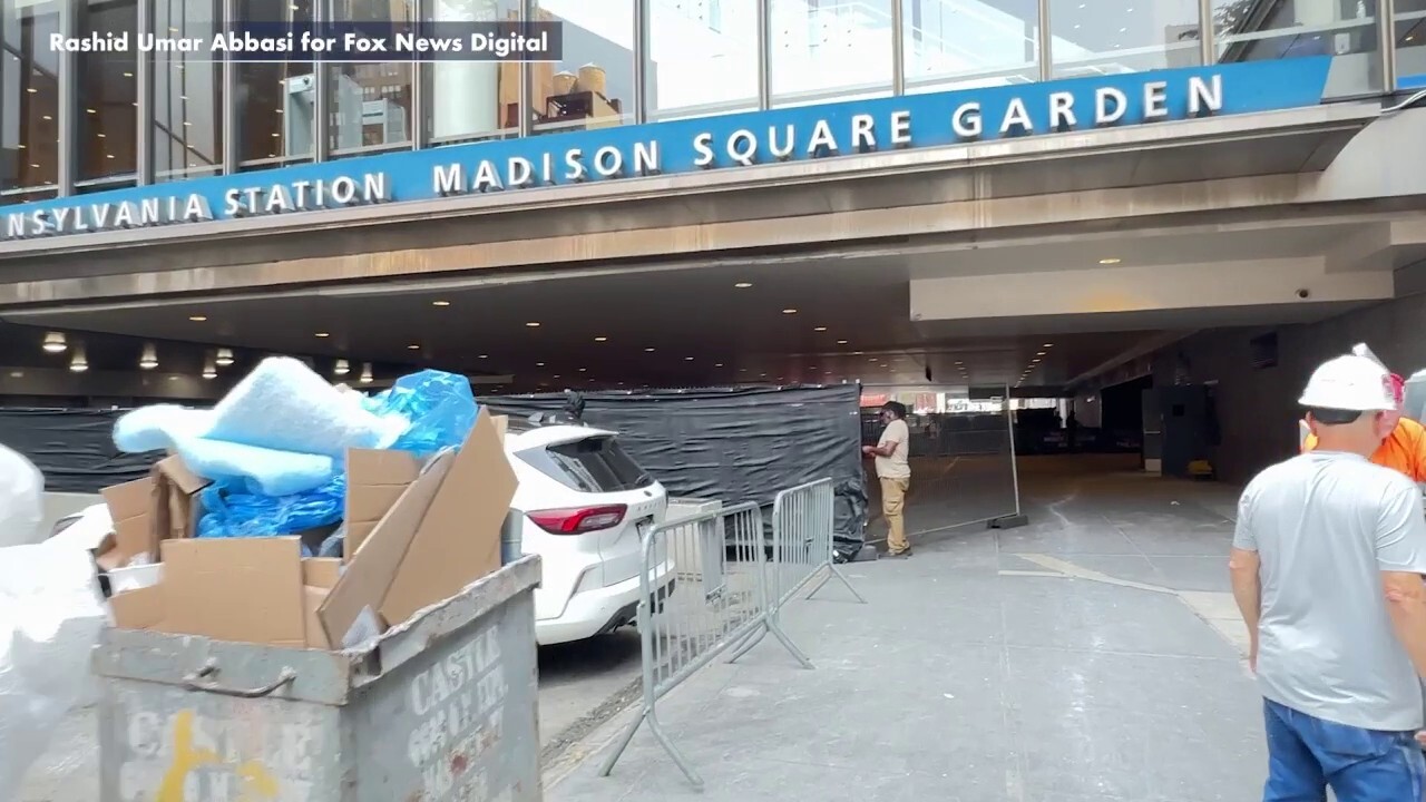More shade cloth goes up outside Madison Square Garden amid Swift-Kelce ...