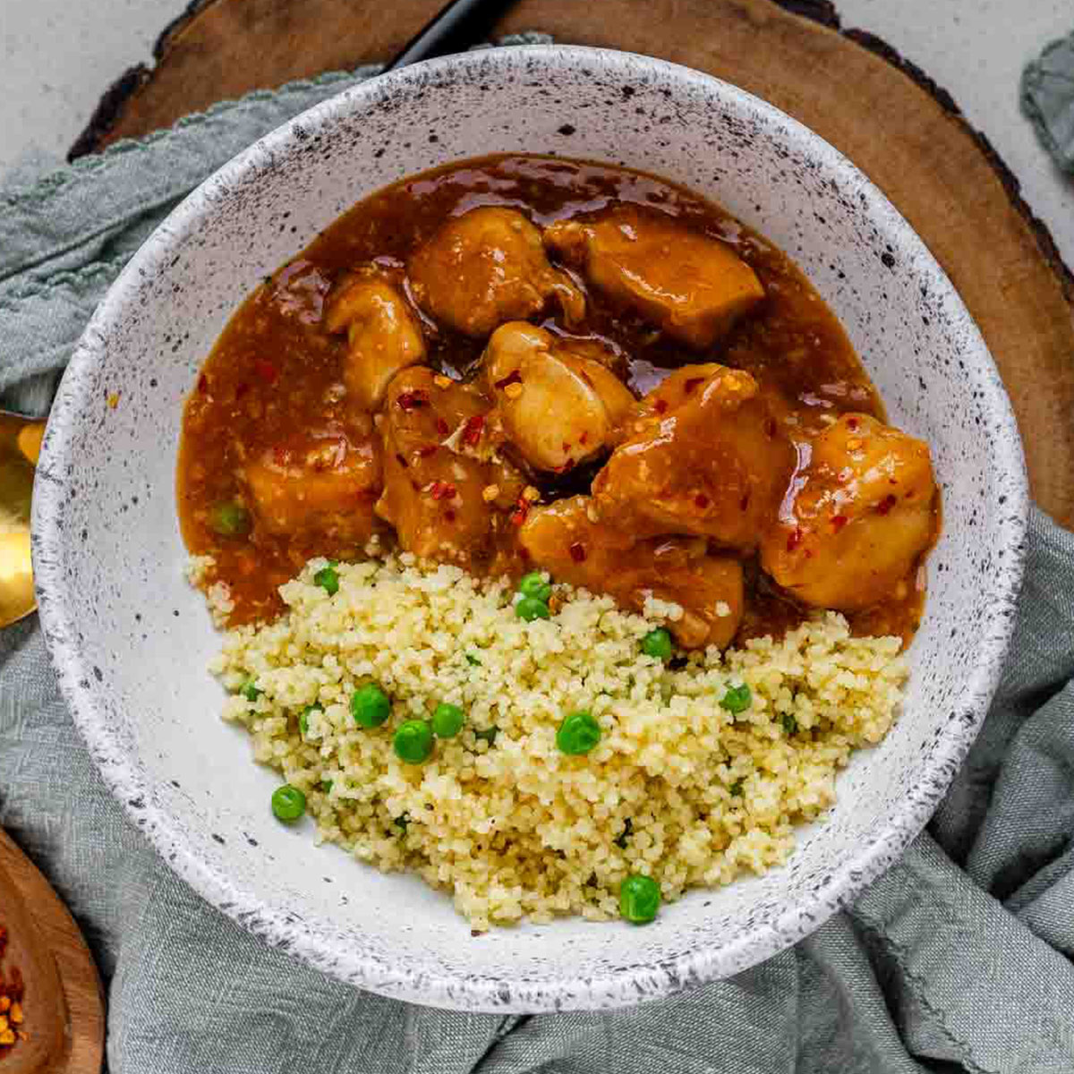 Spicy orange chicken
