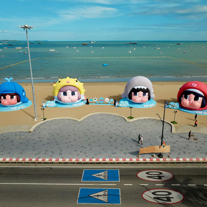 Pop Mart transforms Pattaya Beach