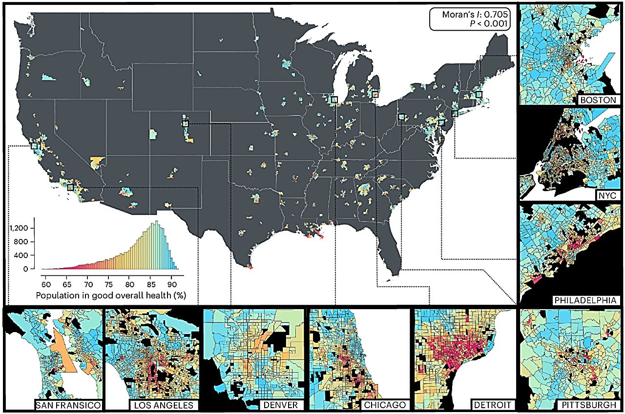 Walkable, greener neighborhoods linked to better physical and mental ...