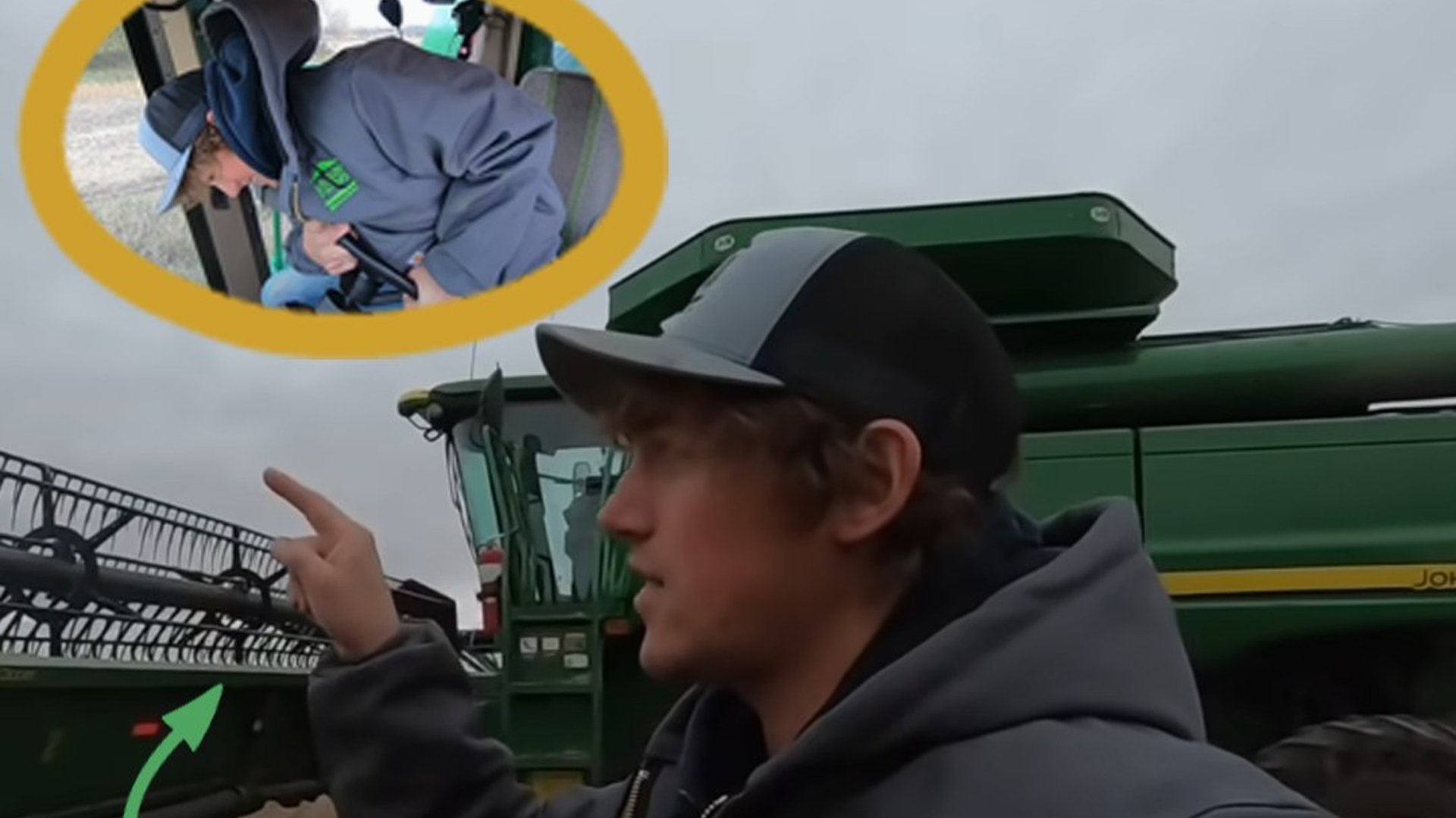 Farm machine breaks down in the field