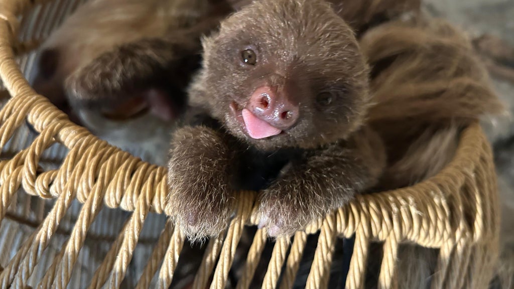 Como Zoo picks name Cusi for "extremely active" baby sloth