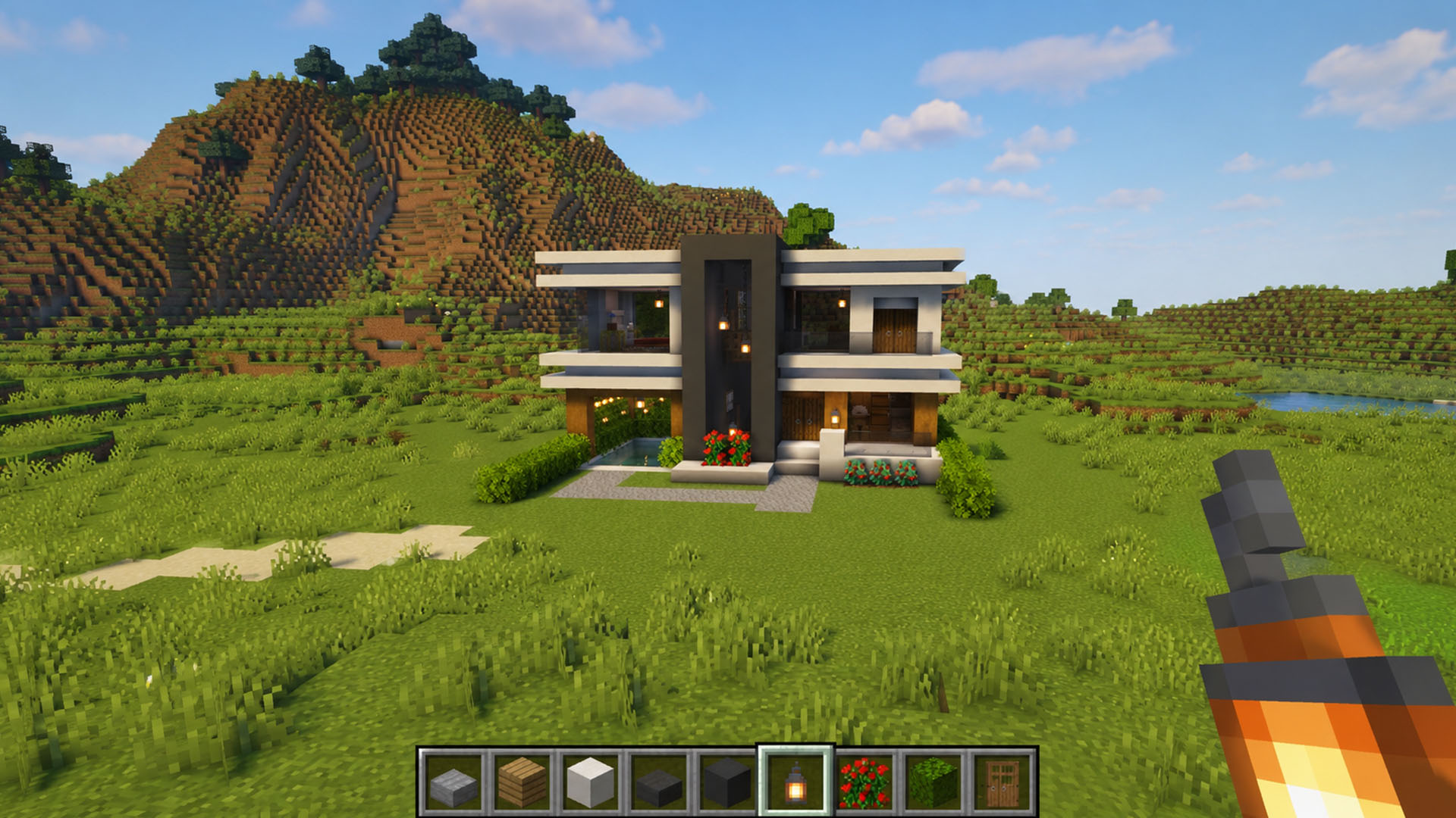 This clean white base makes Minecraft feel more realistic
