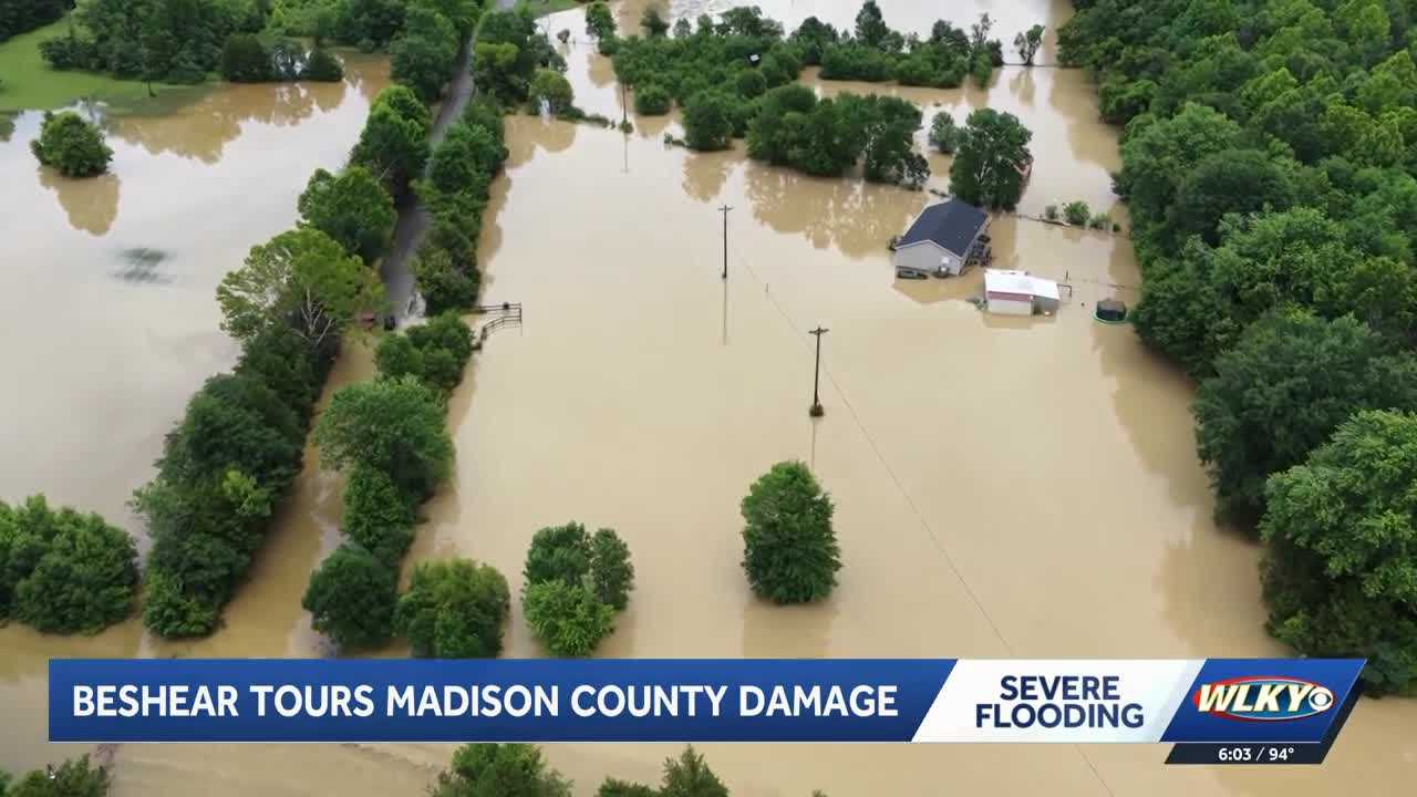 Kentucky governor tours flood-stricken areas, seeks federal disaster aid
