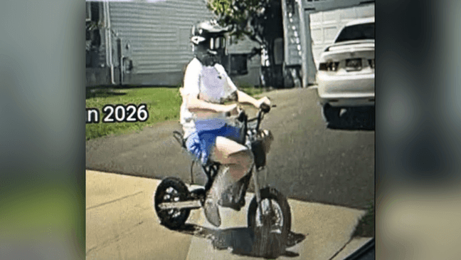 E-bike rider accused of driving recklessly through several yards in ...