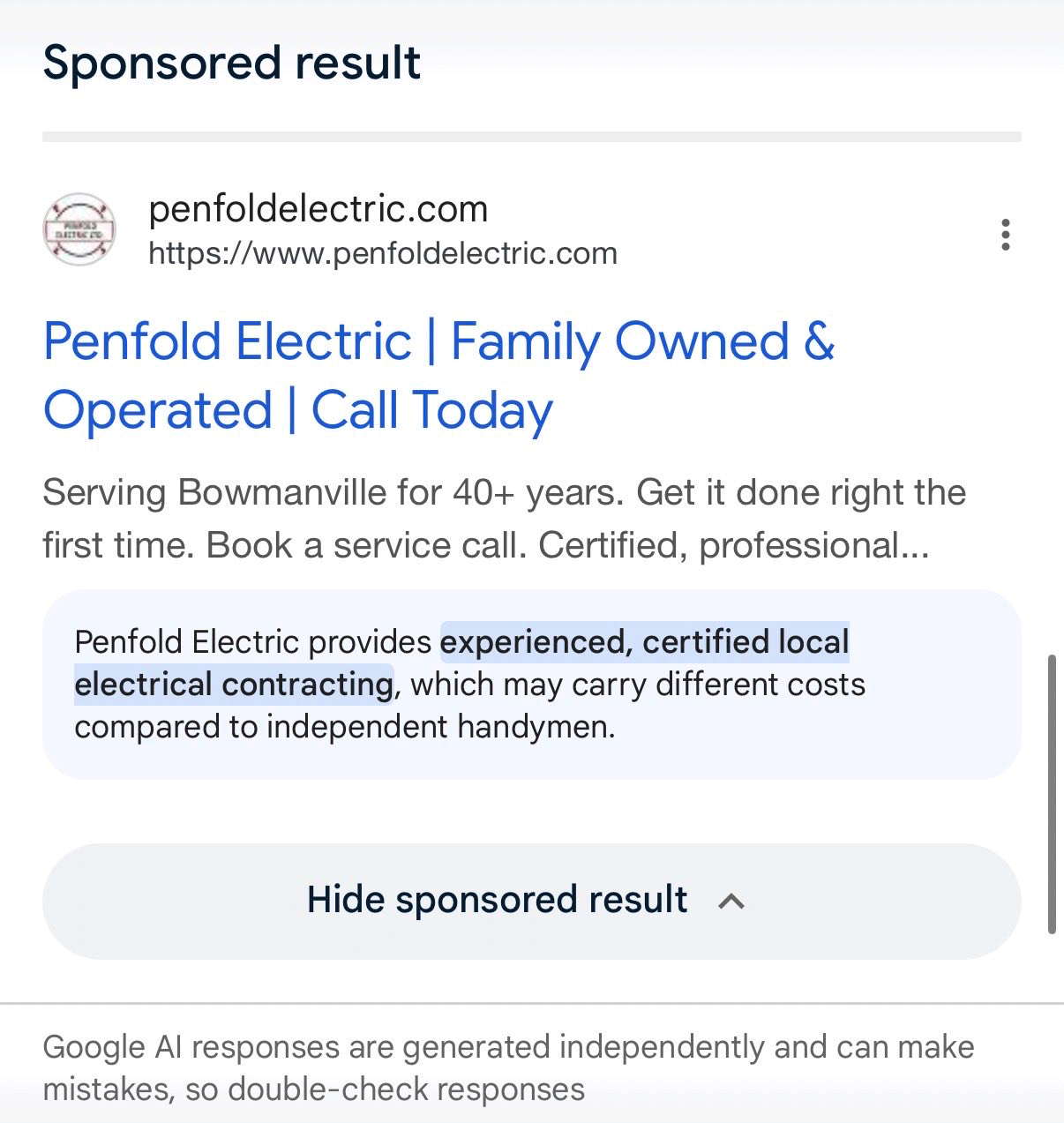 Google tests AI-generated summaries in search ads