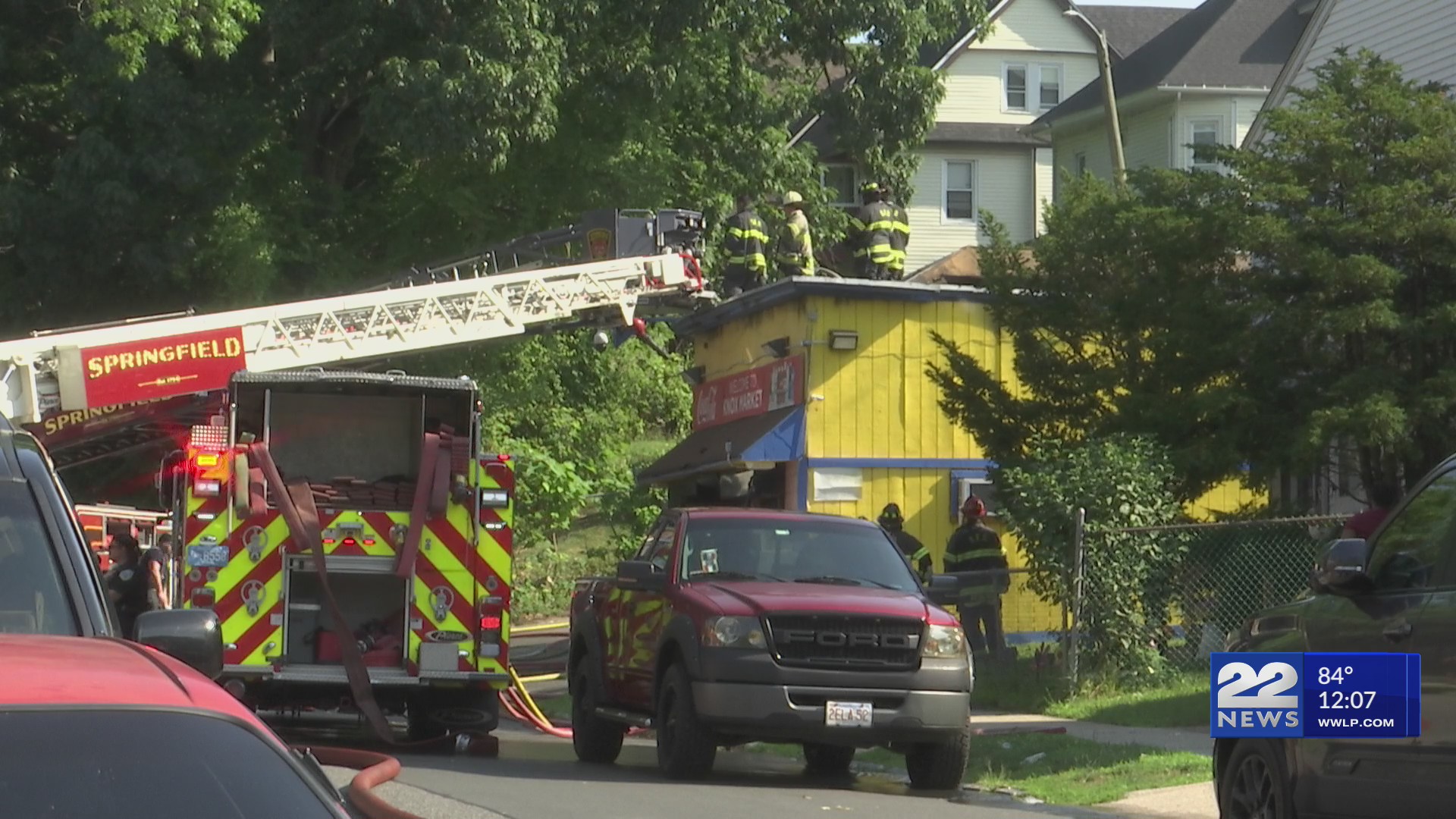 Fire at Knox Street Market in Springfield