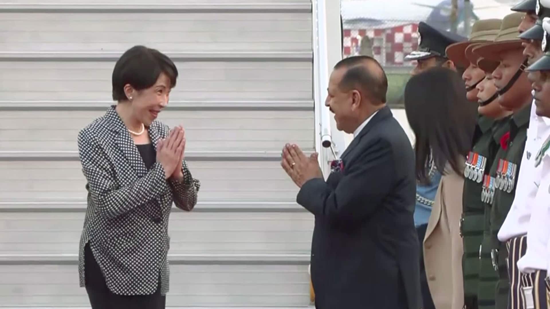 Japan PM Sanae Takaichi arrives in India for key talks with PM Modi