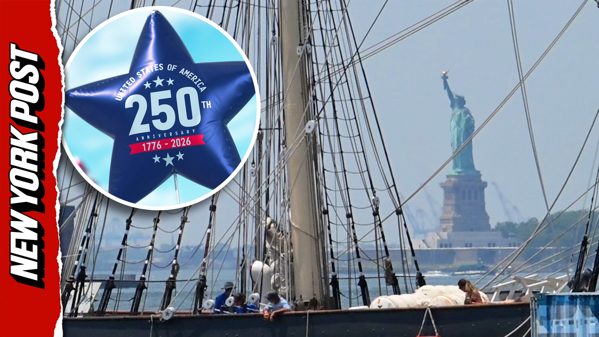 The 1877 tall ship Elissa arrives at Brooklyn Bridge Park from ...