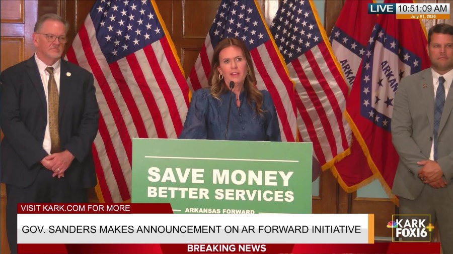 Arkansas Gov. Sarah Huckabee Sanders announces transparency step in ...