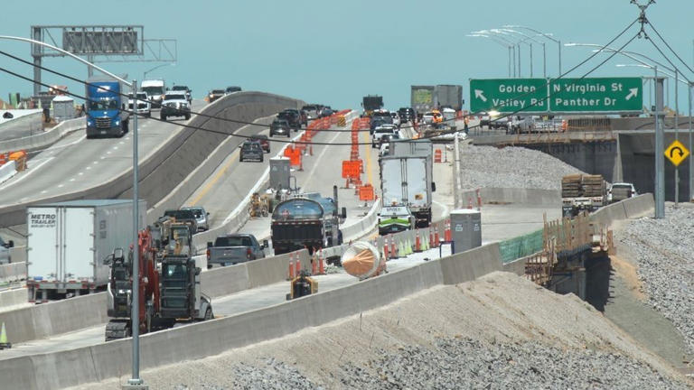 When will phase 1 of US 395 North Valleys widening project be finished?