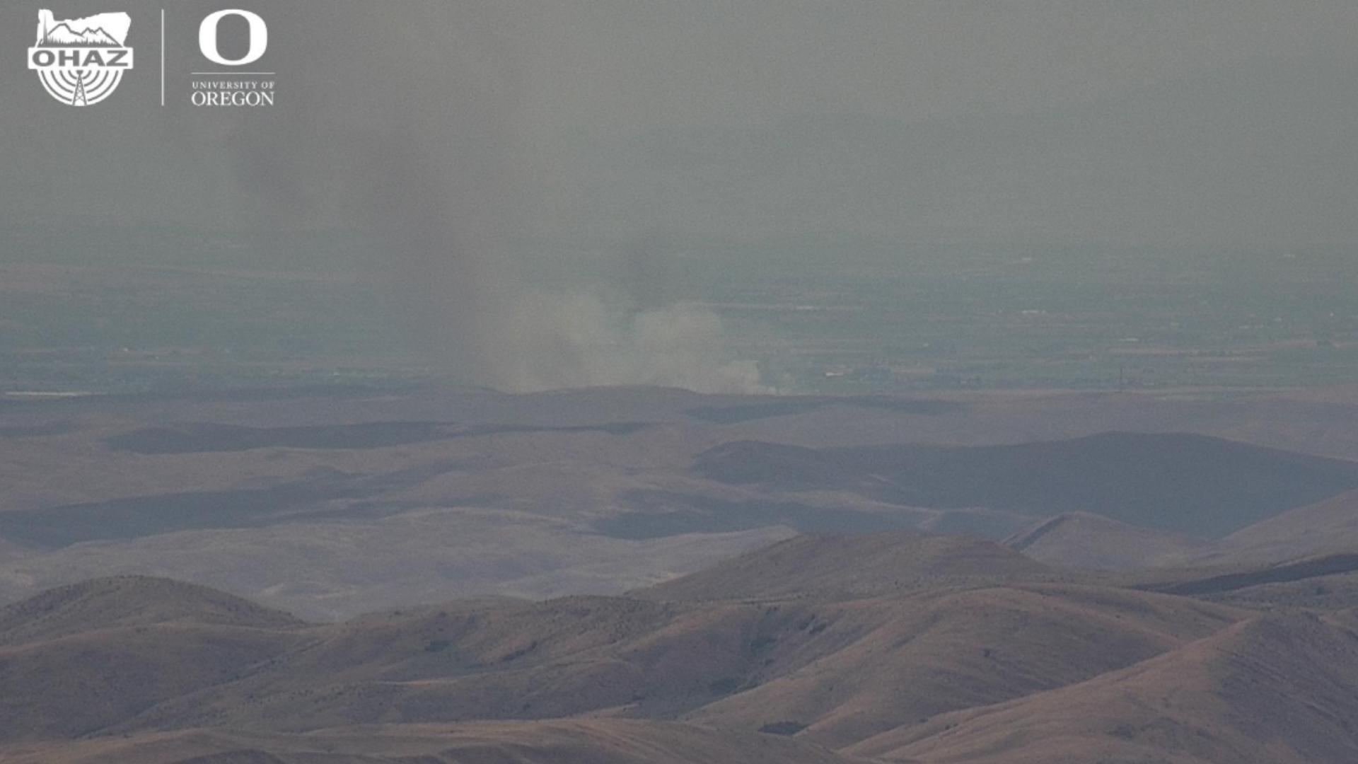 Fire retardant dropped on Butter Field Spring Fire