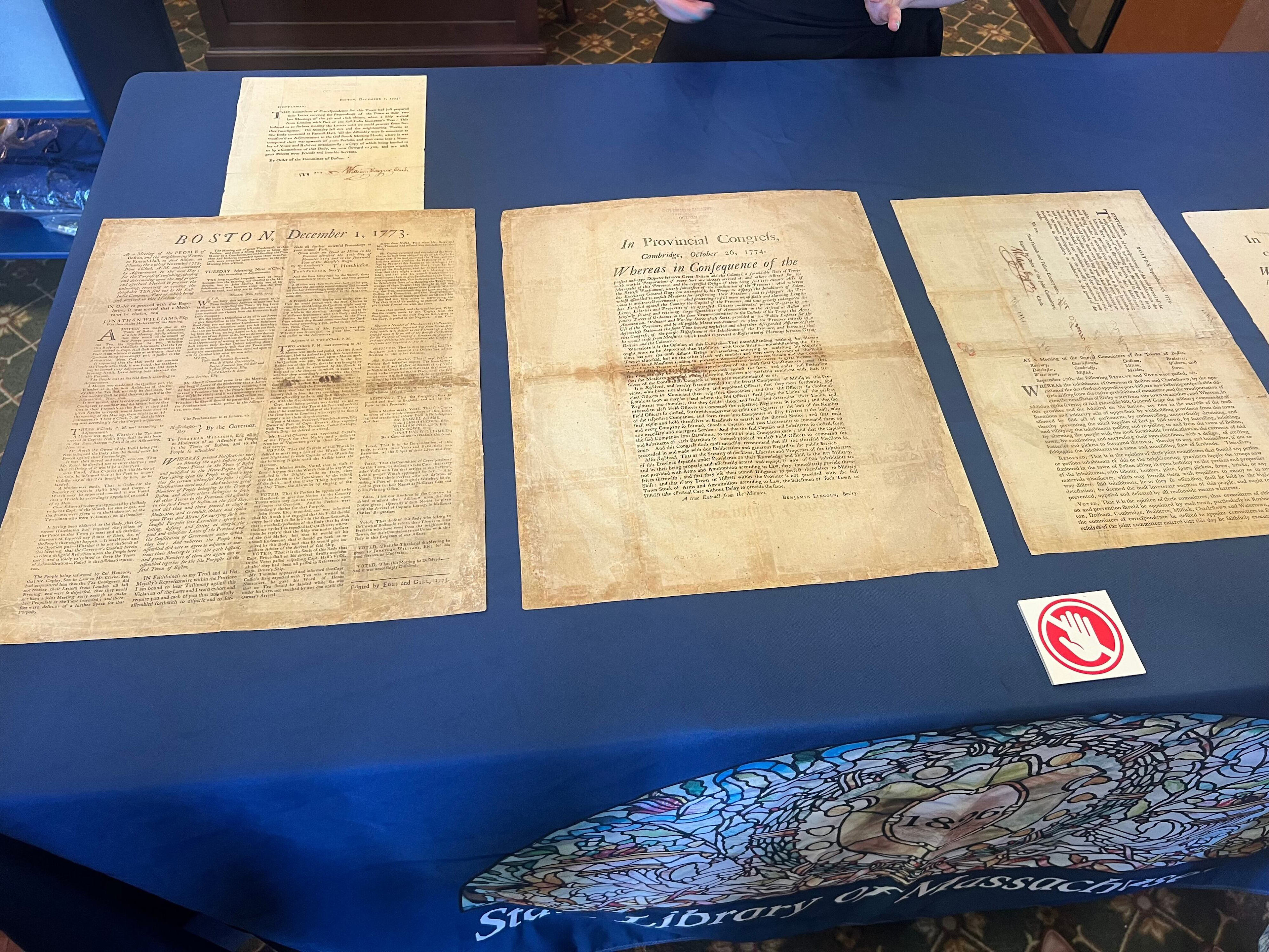 Mass. State Library displays centuries-old documents for US 250th ...