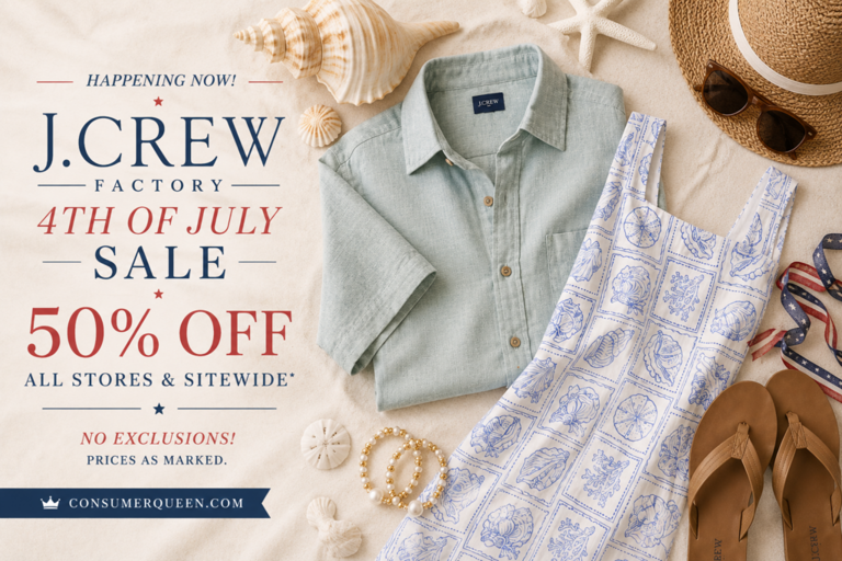 JCrew Factory Fourth of July sale – save 50% off sitewide!