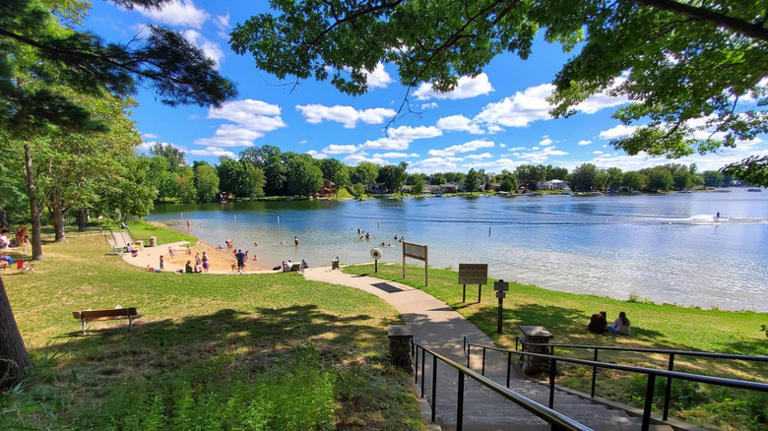 Between Grand Rapids and Muskegon is Michigan's family-friendly beach ...