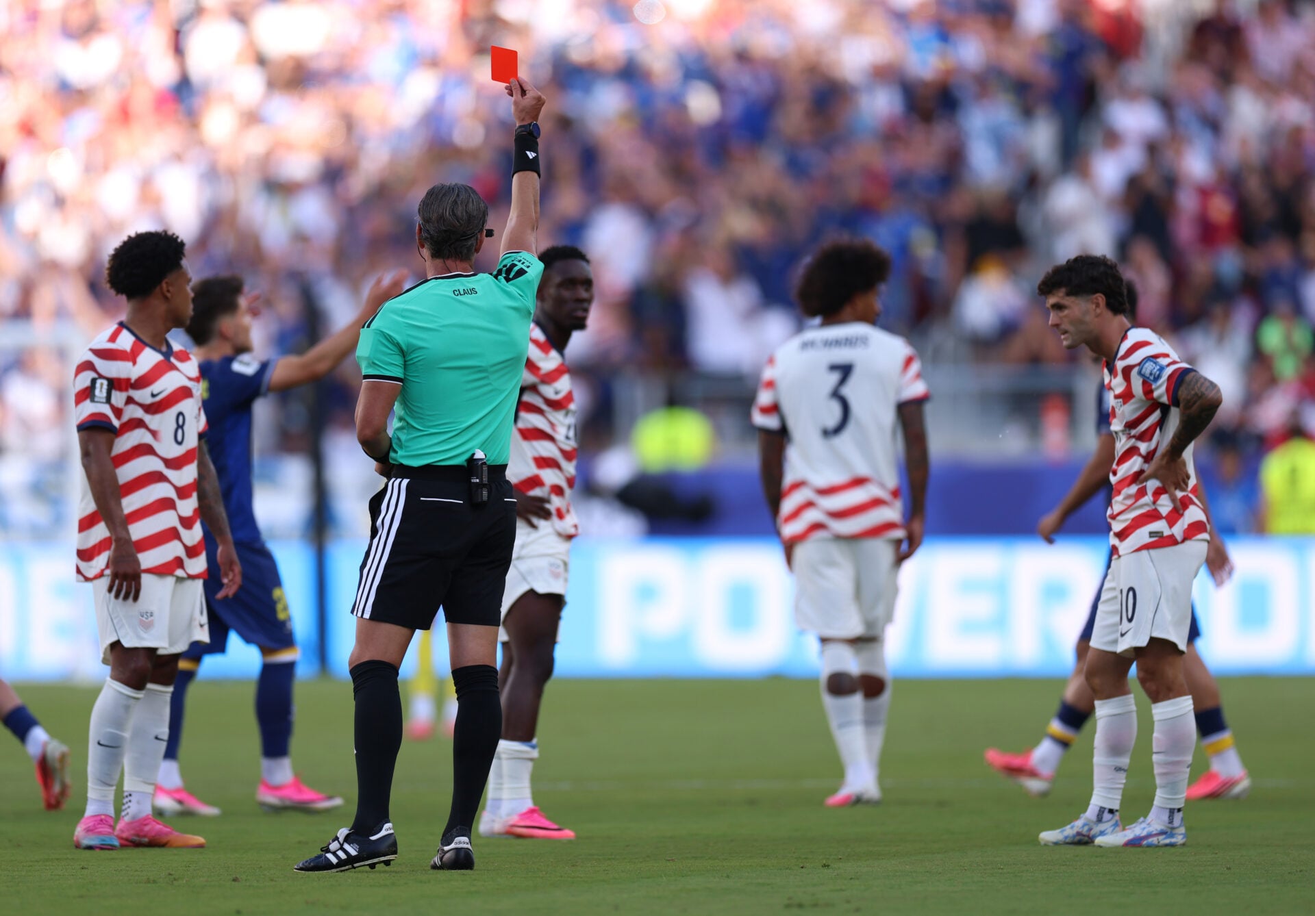 How many games will Folarin Balogun miss after red card? World Cup ...