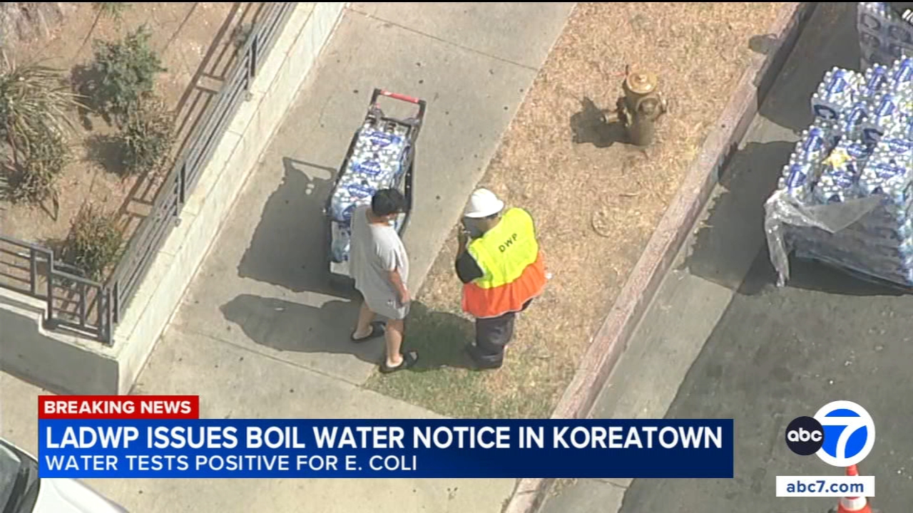 Boil-water notice issued for part of Koreatown after E coli detected