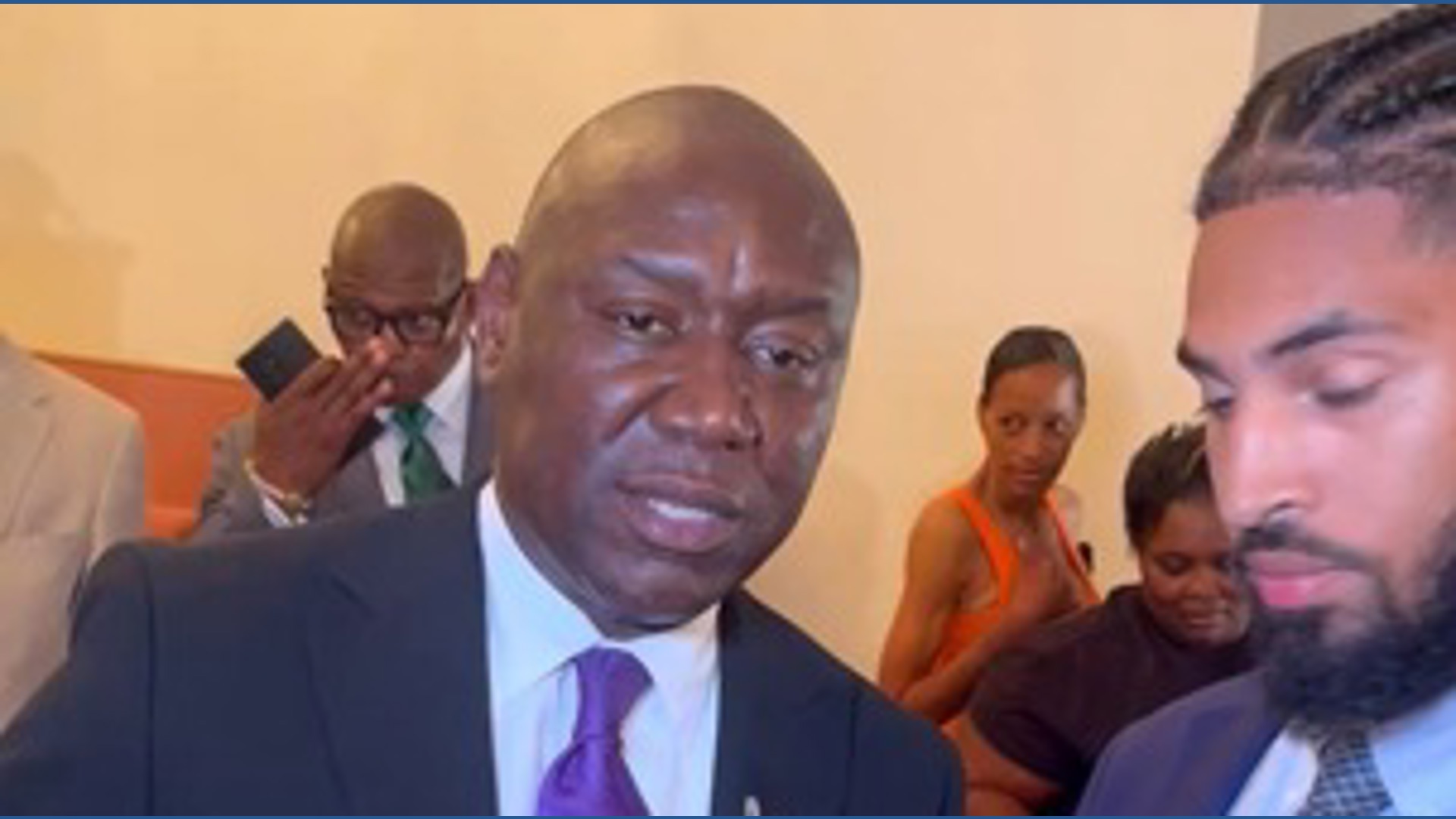 Ben Crump talks to ABC24 at Wednesday press conference