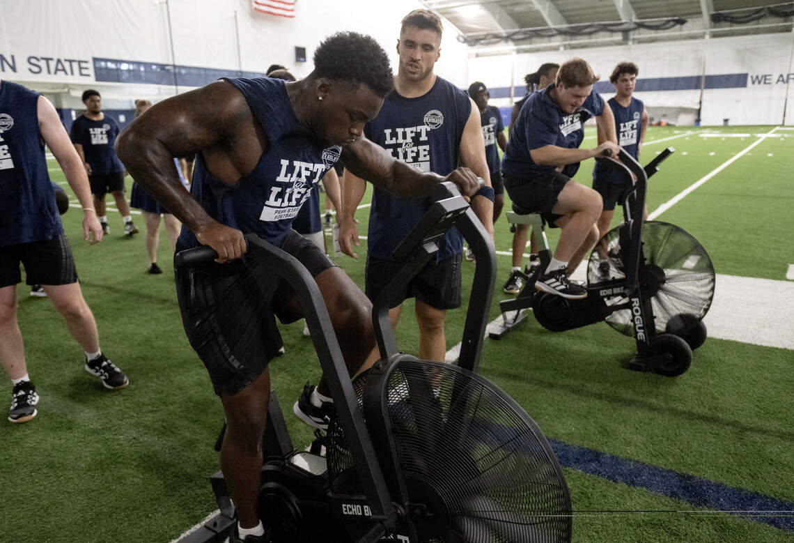 Penn State football hosts annual Lift for Life, showcasing team's ...