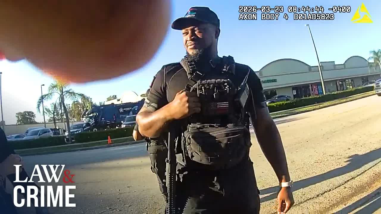 Security guard arrested at school drop-off