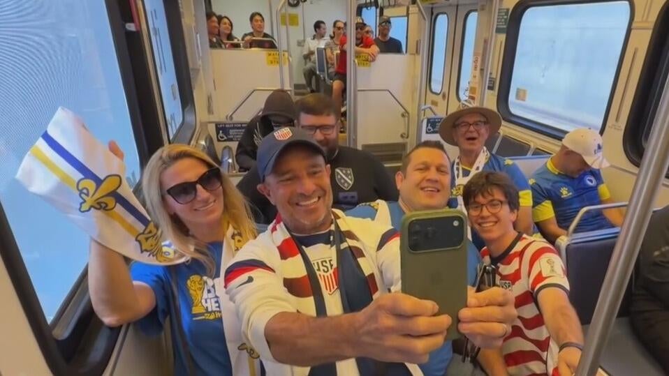 Public transportation brings pre-game unity to Bosnia and US soccer fans