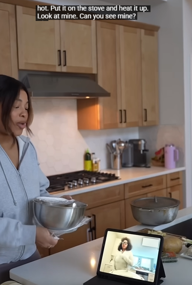 Cooking date with my long-distance bestie 👩‍🍳💕 virtual kitchen fun