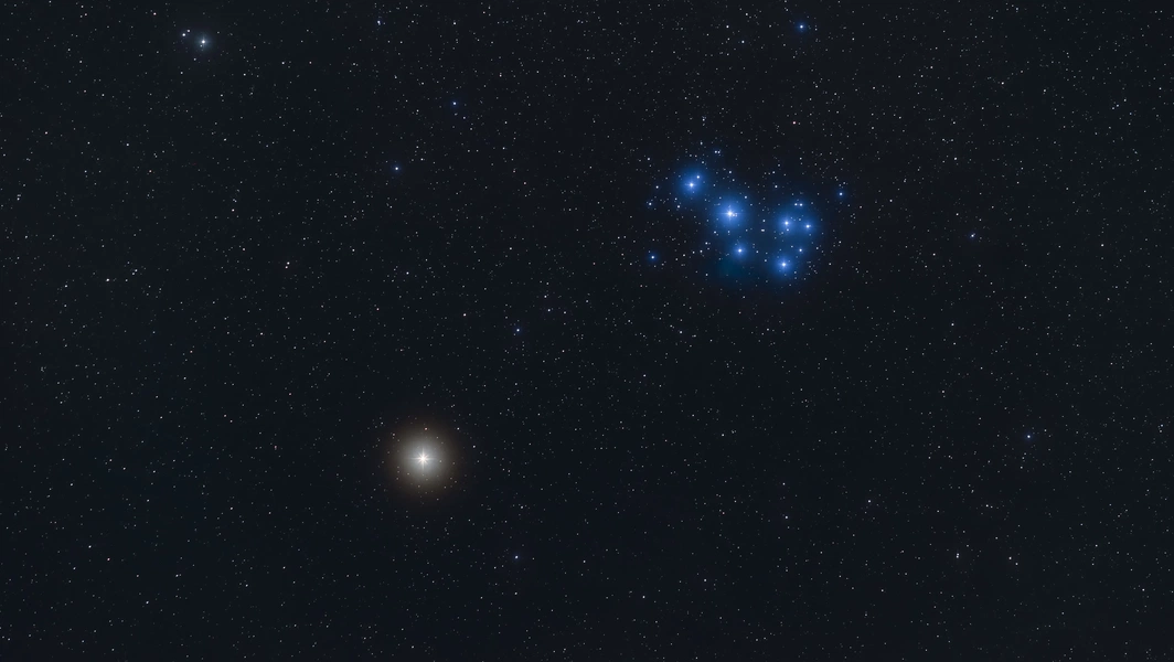 Mars and the Pleiades in a rare 2026 conjunction