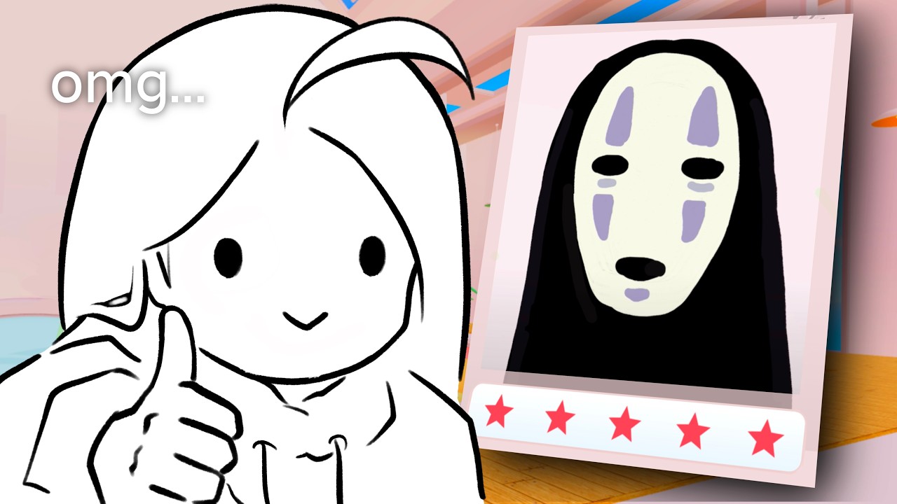 Artist vs Roblox speed draw Studio Ghibli challenge