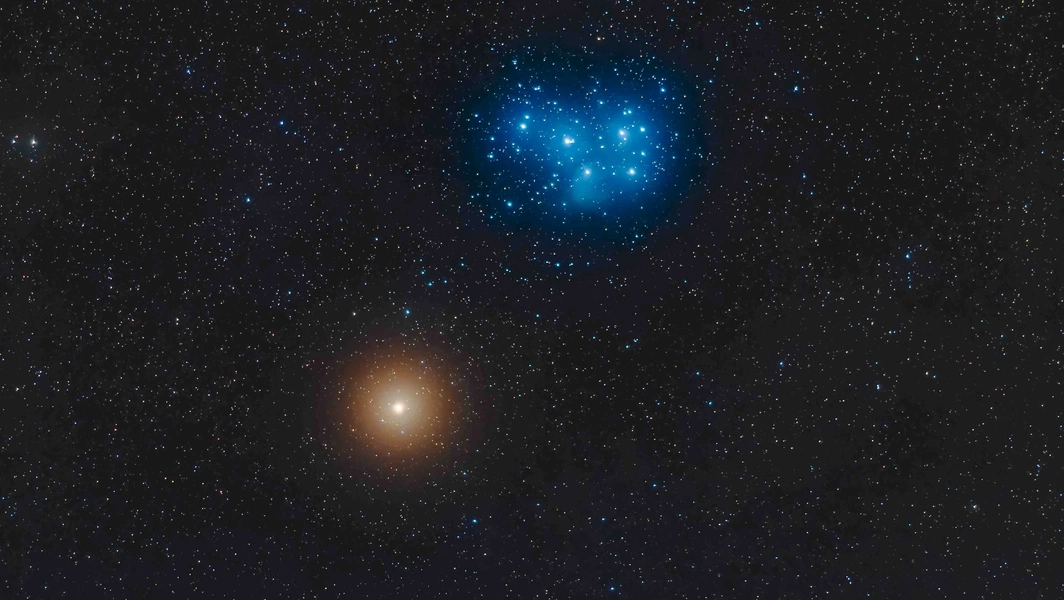 Mars and the Pleiades in a rare 2026 conjunction