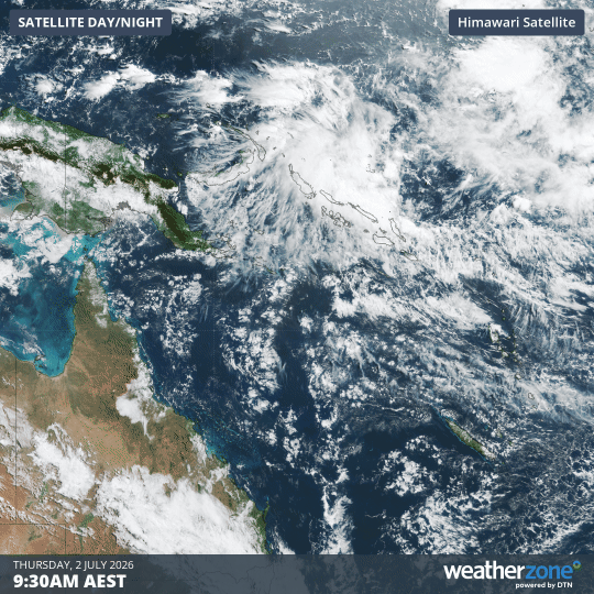 Rare July tropical cyclone risk in southwest Pacific this week
