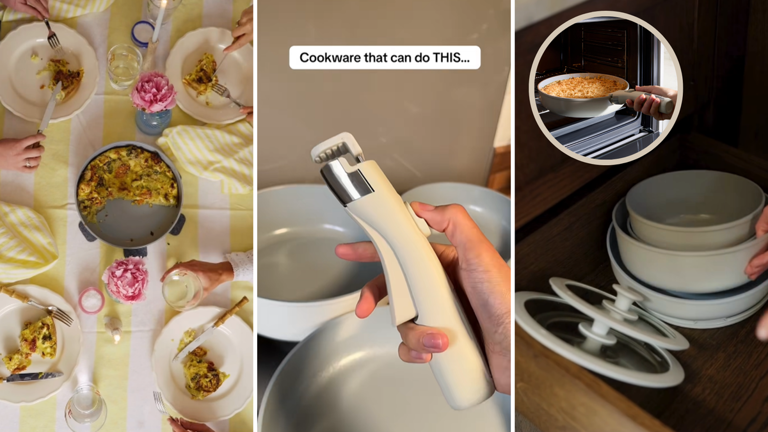 Shoppers can’t stop raving about a set of stackable cookware from ...