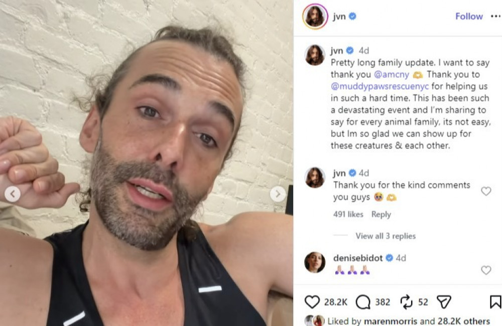 Jonathan Van Ness has been forced to rehome dog after 'gut-wrenching ...