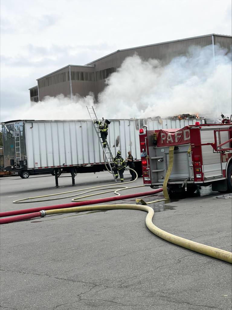 Fire at transfer station includes blaze inside building and trailer
