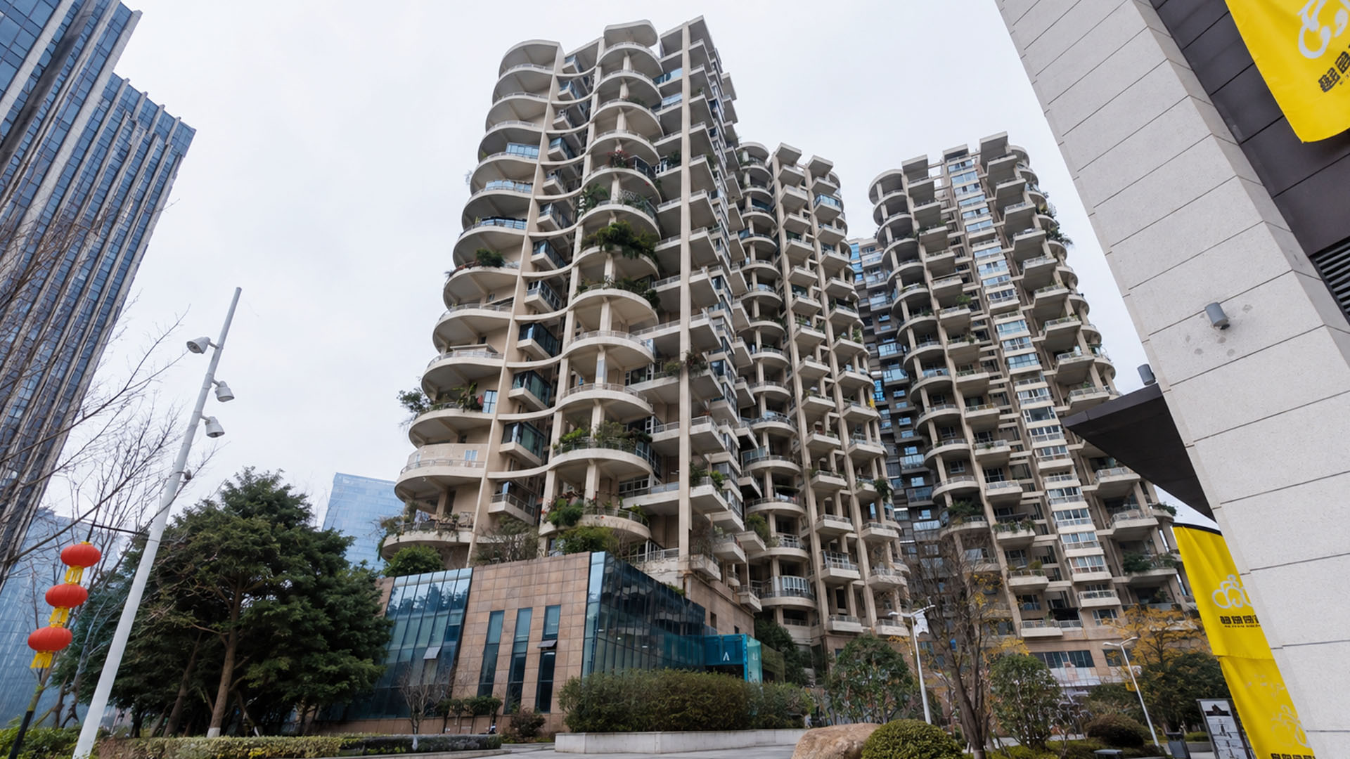 Curved Garden Balconies Give Chinas Residential Towers A Remarkably ...