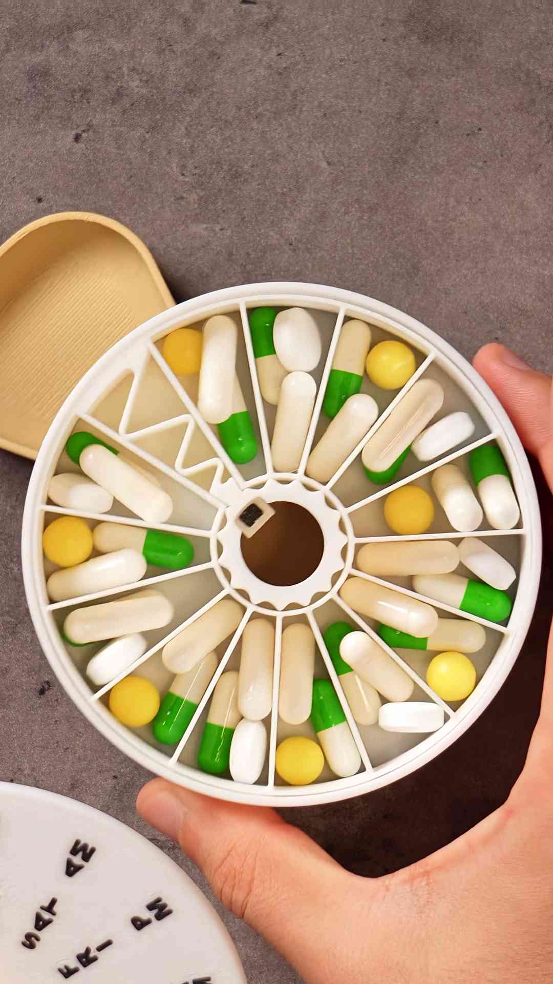 One Click Weekly Pill Dispenser Smart Organization Design