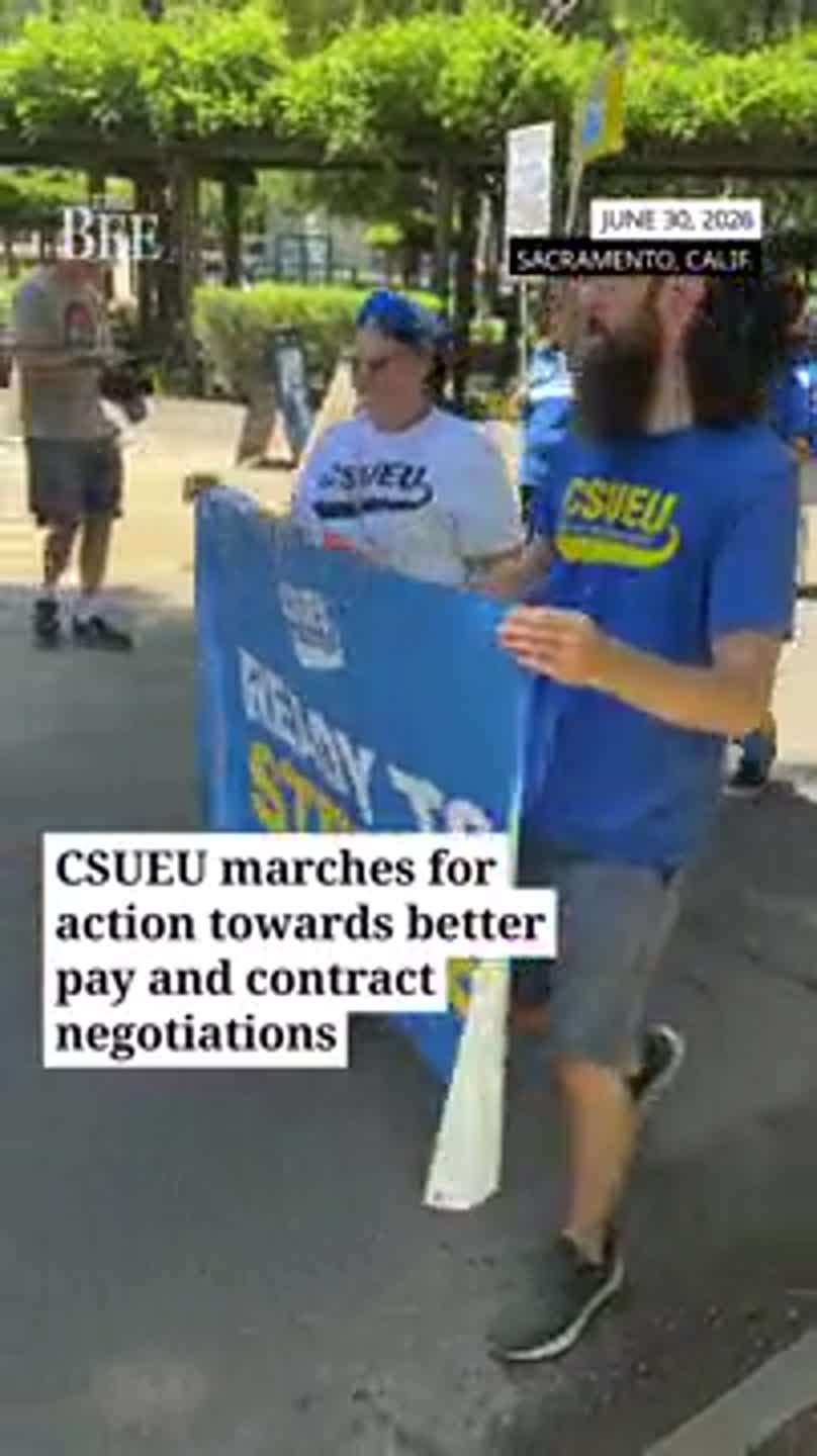 See unionized Sacramento State workers march for 'good faith' contract ...