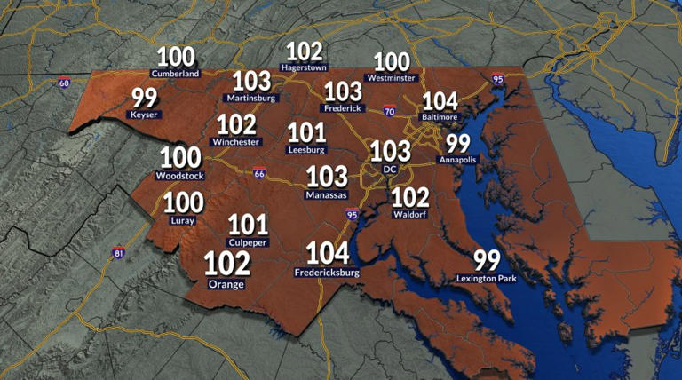 Challenging records with extreme heat, humidity across the DMV