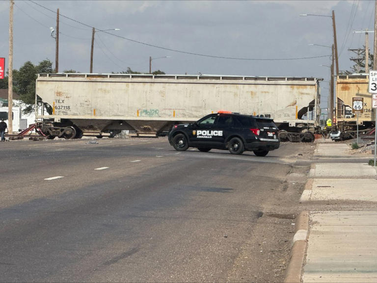 Amarillo Fire Department reports derailed train blocking traffic on ...