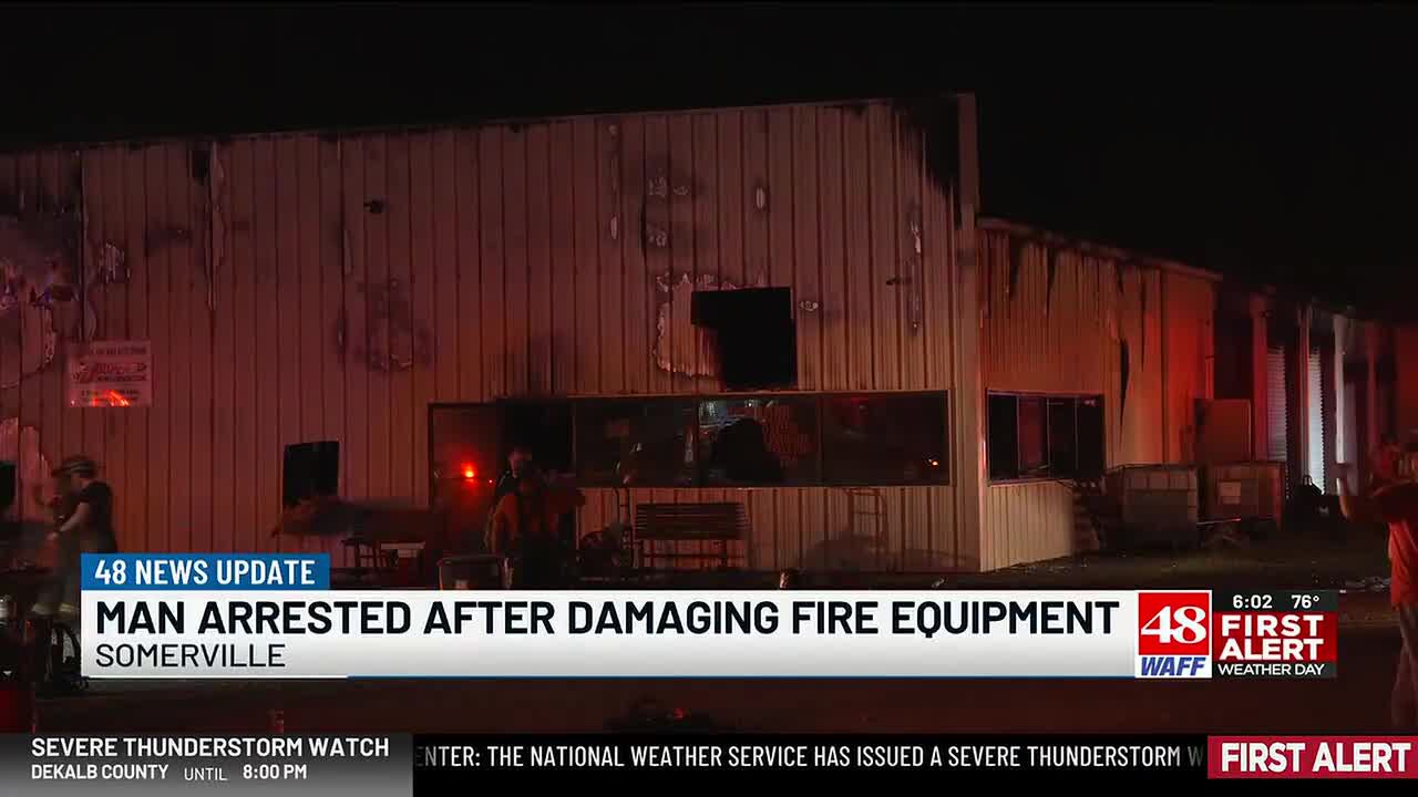 Morgan County man arrested after driving through active fire scene