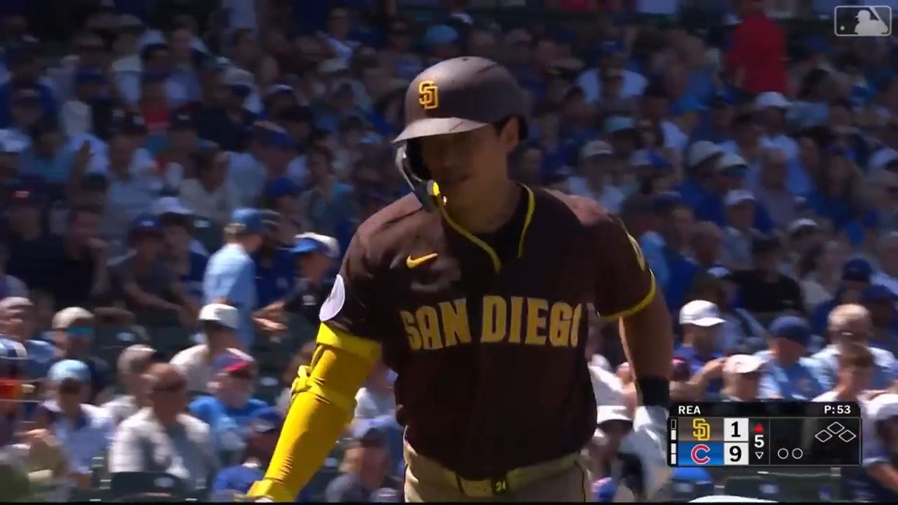 Moment: Sung-Min Song hits first career MLB homer in Padres' loss to Cubs