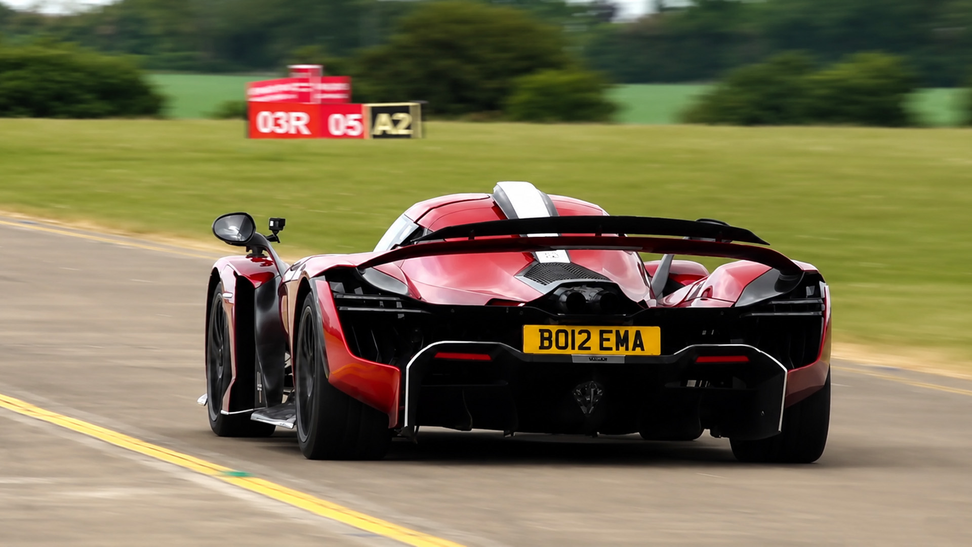Rare Praga Bohema hits top speed on straight track