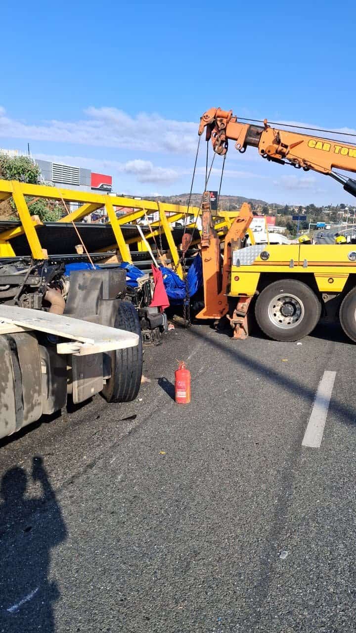 Truck driver killed as load crushes cab in horror N12 crash