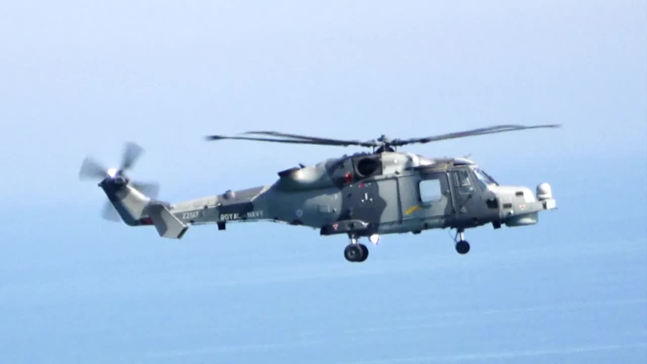 Watch Royal Navy Wildcats cut past Beachy Head - then the cliffs steal ...